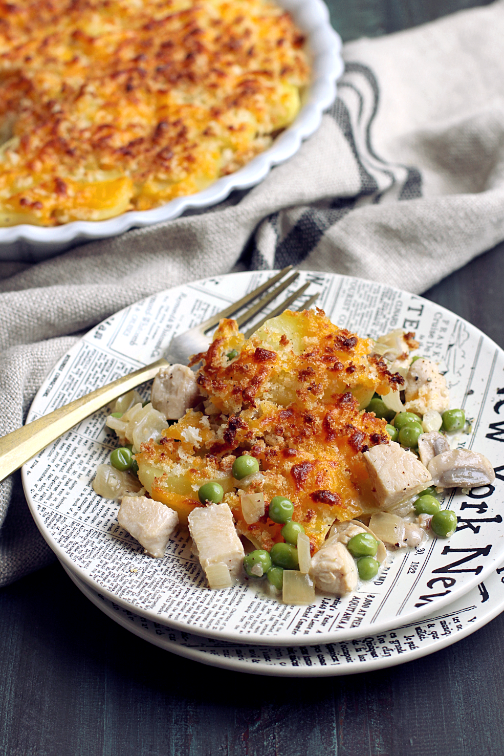 Rustic Potato-Topped Chicken Pot Pie - Two of a Kind Rustic Potato-Topped Chicken Pot Pie - Two of a Kind