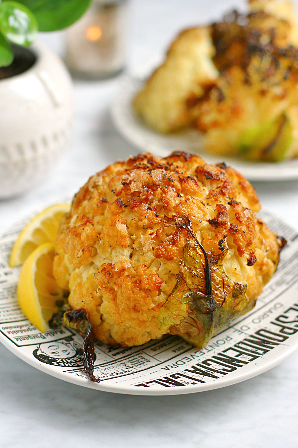 Whole Roasted Cauliflower Two Of A Kind