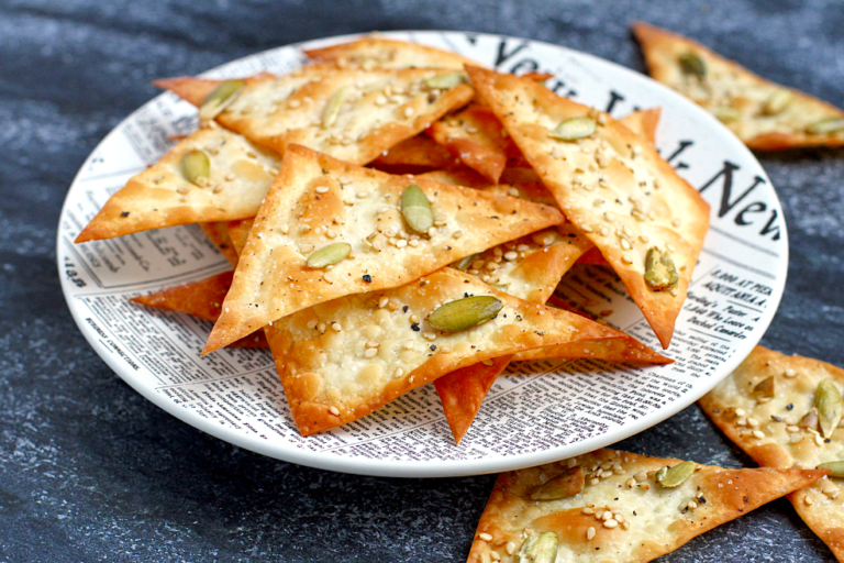 Sesame Wonton Crisps - Two of a Kind